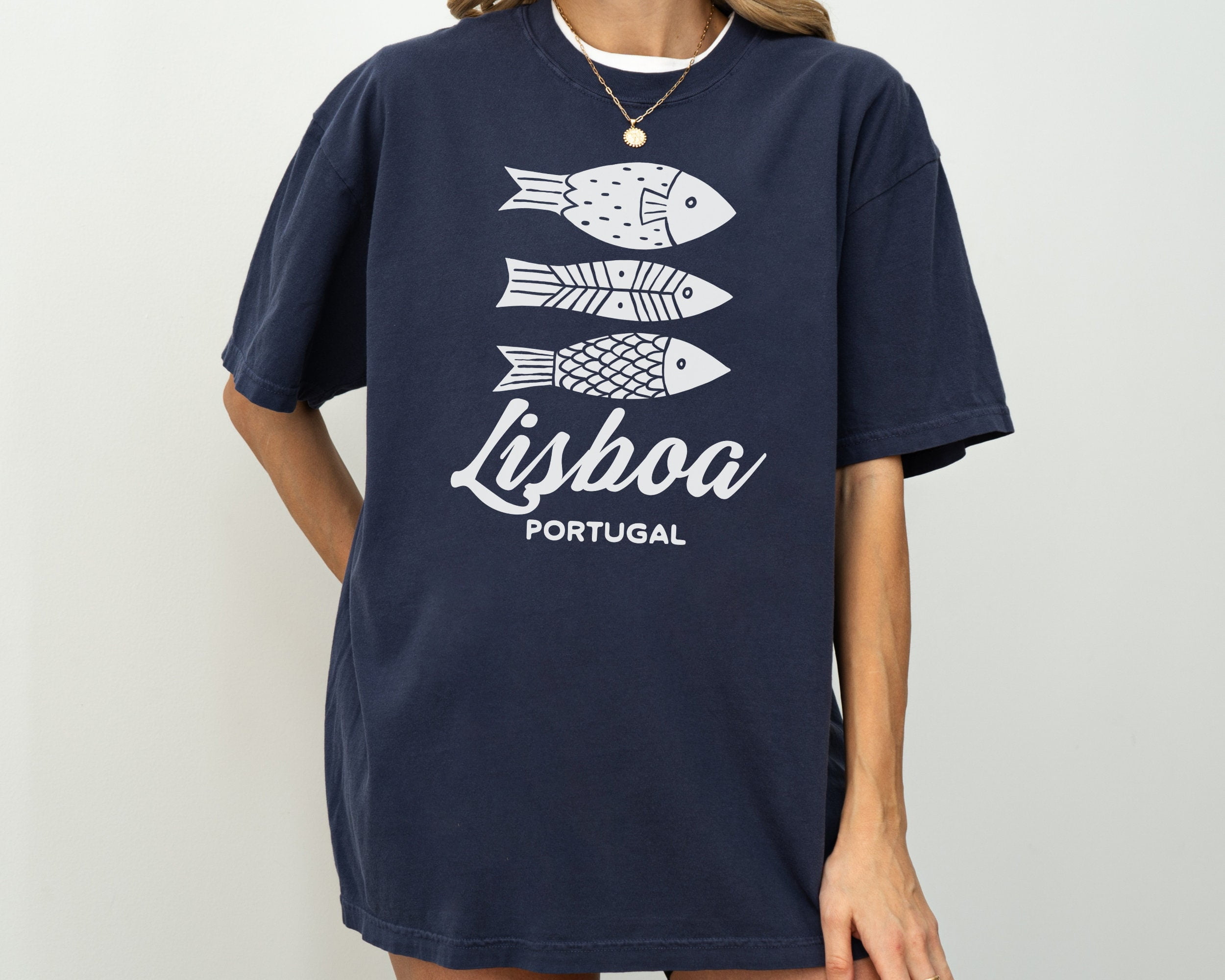 Lisboa, Portugal T-Shirt Boho, Fish Style Travel Day, Europe Vacation ...