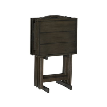 Lipper International Snack Table with Lip, Set of Two, Bamboo - Walmart.com