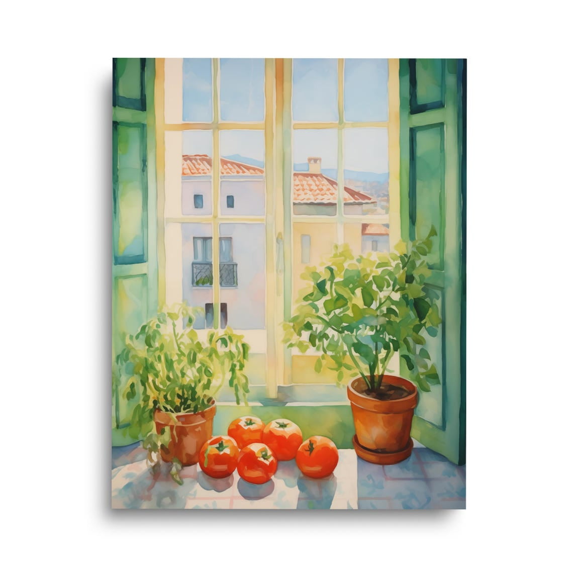 Lisbon Tomato Print, Portuguese Window Art, Europe Kitchen Decor ...