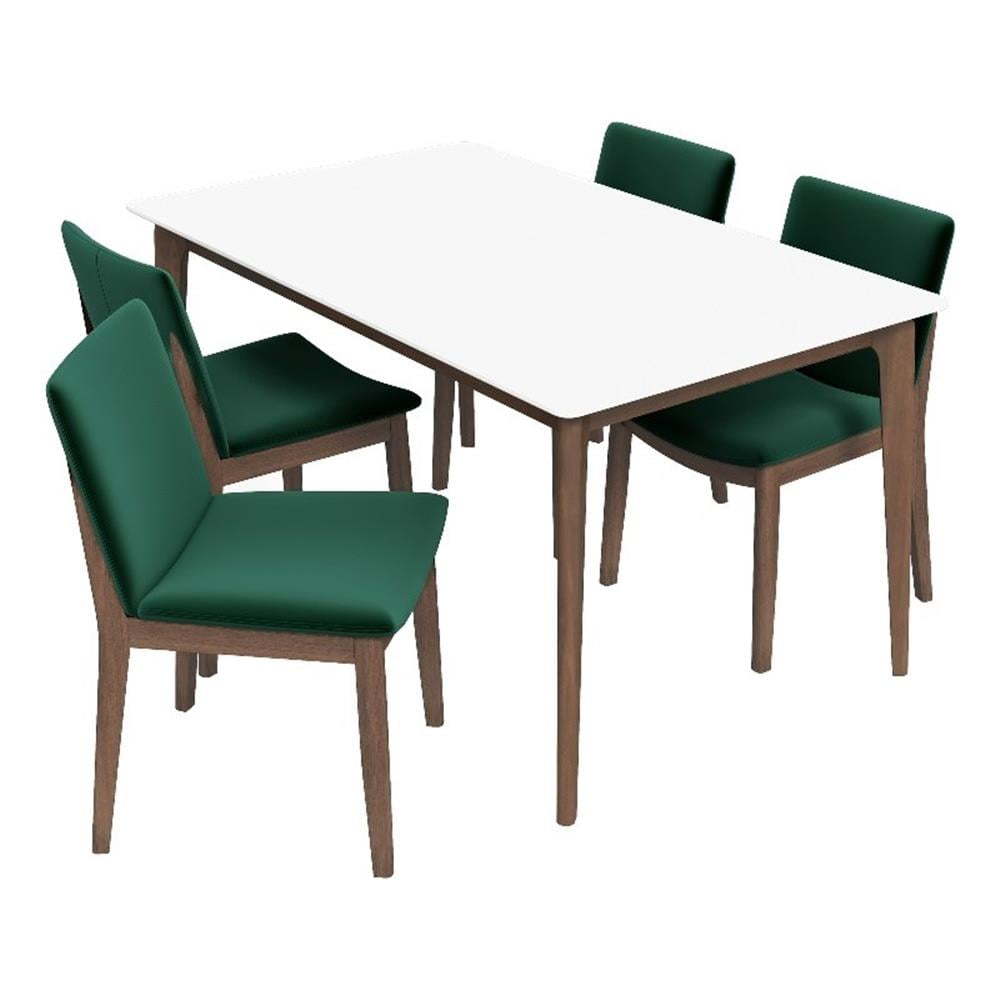 Lisette Modern Solid Wood Walnut Dining Room & Kitchen Table and Chair ...