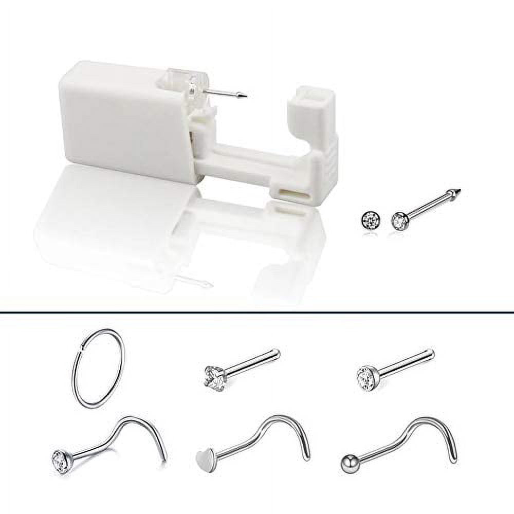Lishae 20G Self Nose Piercing Kit - Disposable Nose Piercing Gun With ...