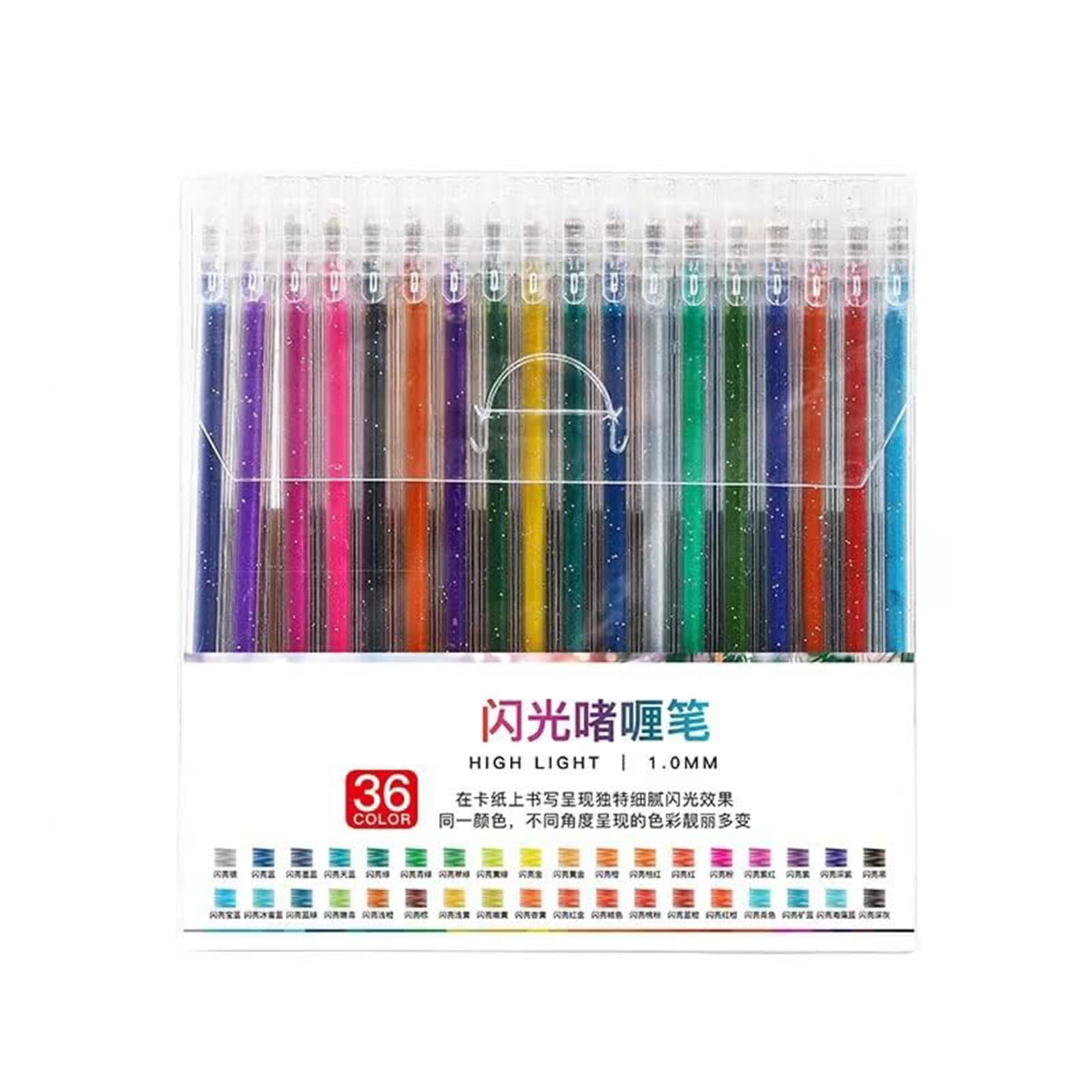 Lisho Glitter Gel Pen Set ,2024 Upgraded MultiColors Glitter Gel Pens ...