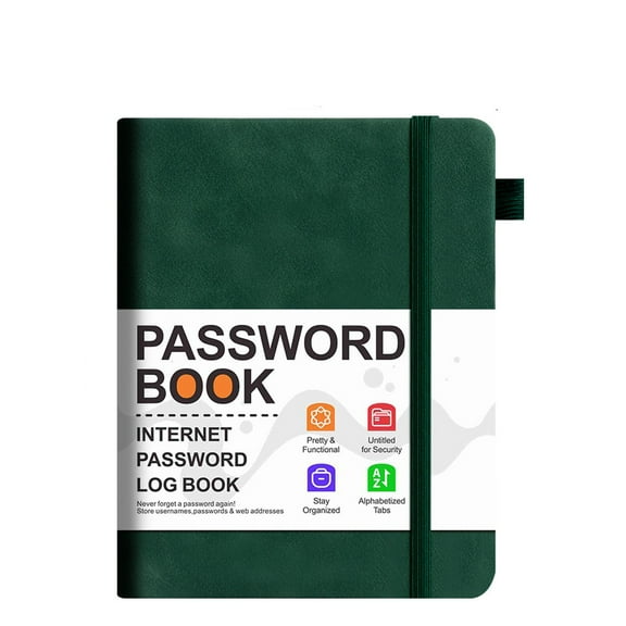 2X Password Keeper Book with Alphabetical Tabs for Seniors, Password ...