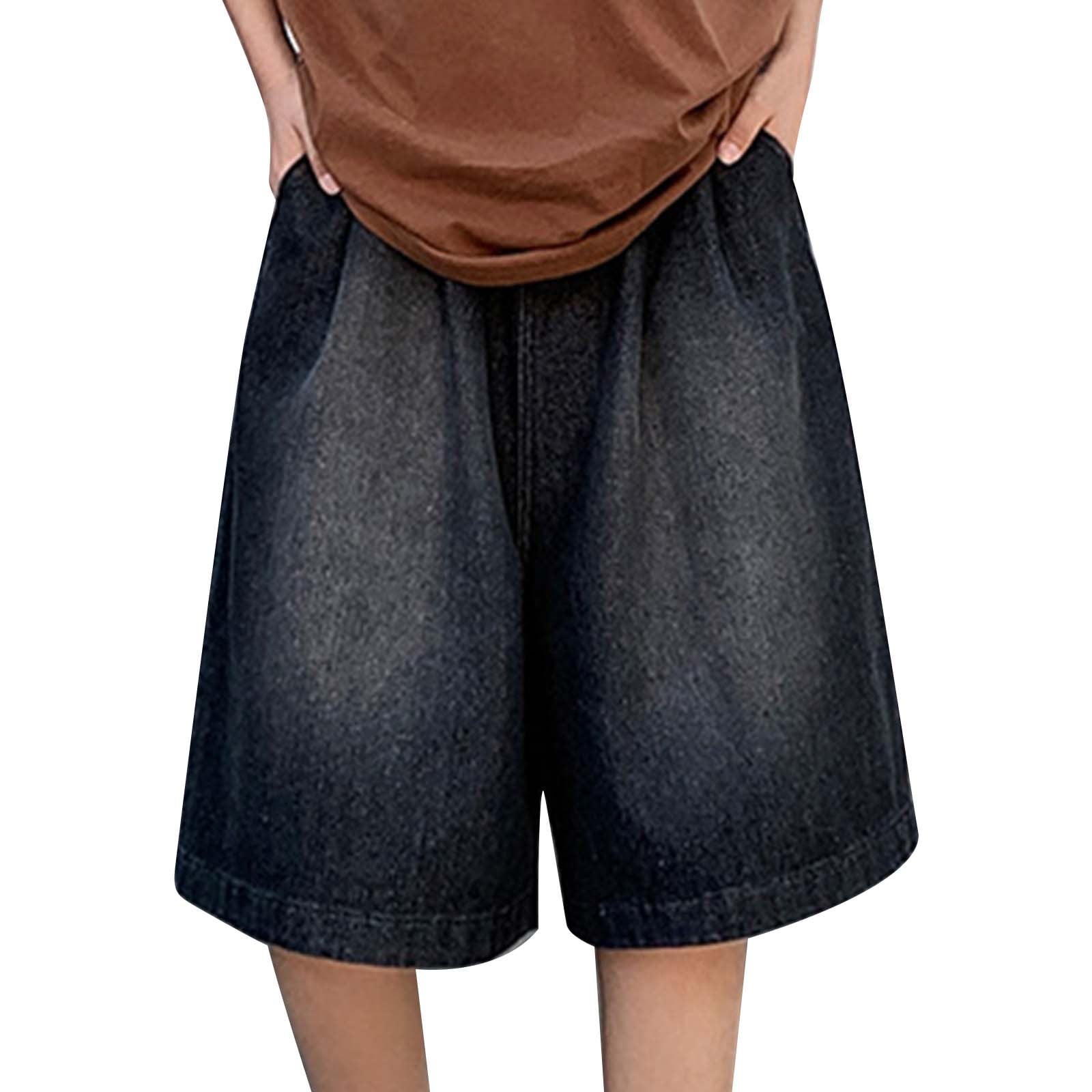 Lisingtool Jean Shorts Vintage Denim Shorts for Men's Summer New Loose ...