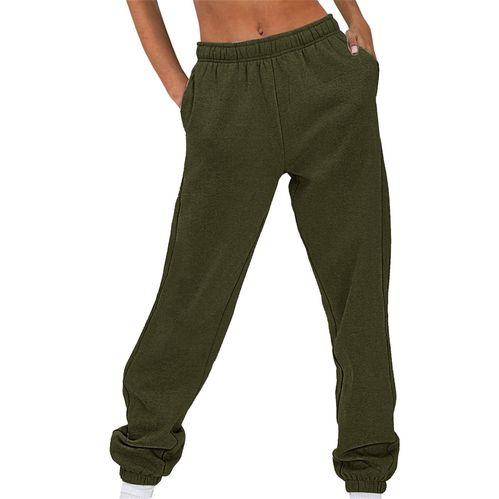 Lisingtool Womens Pants Women's Thin High Waisted Loose Sweatpants ...