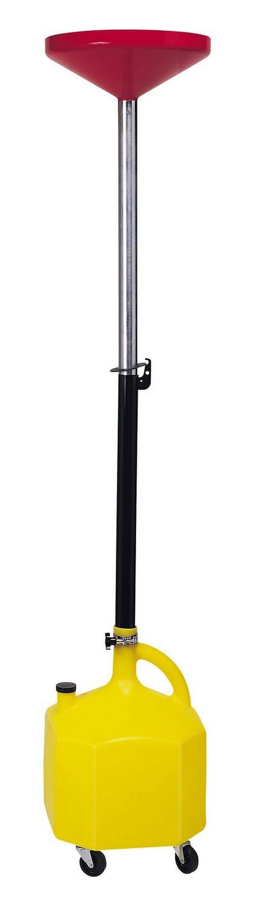 Lisle 8 Gallon Waste Oil Container with Adjustable Clamp and Built-in ...