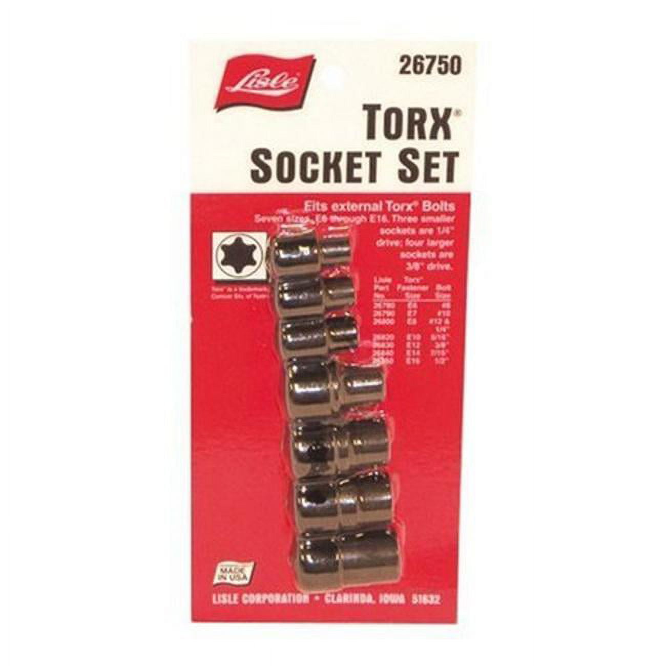 Lisle LS26750 10oz Socket Torx External - Set of 8 - Walmart.com