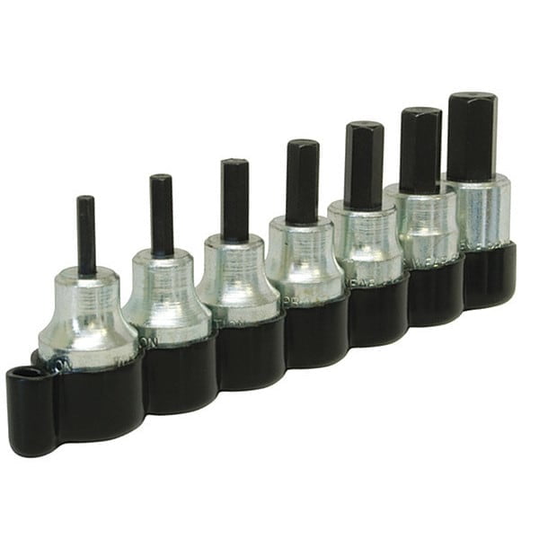 Lisle Socket Hex Bit Set,3/8" D,Metric,7Pc 33850 - Walmart.com