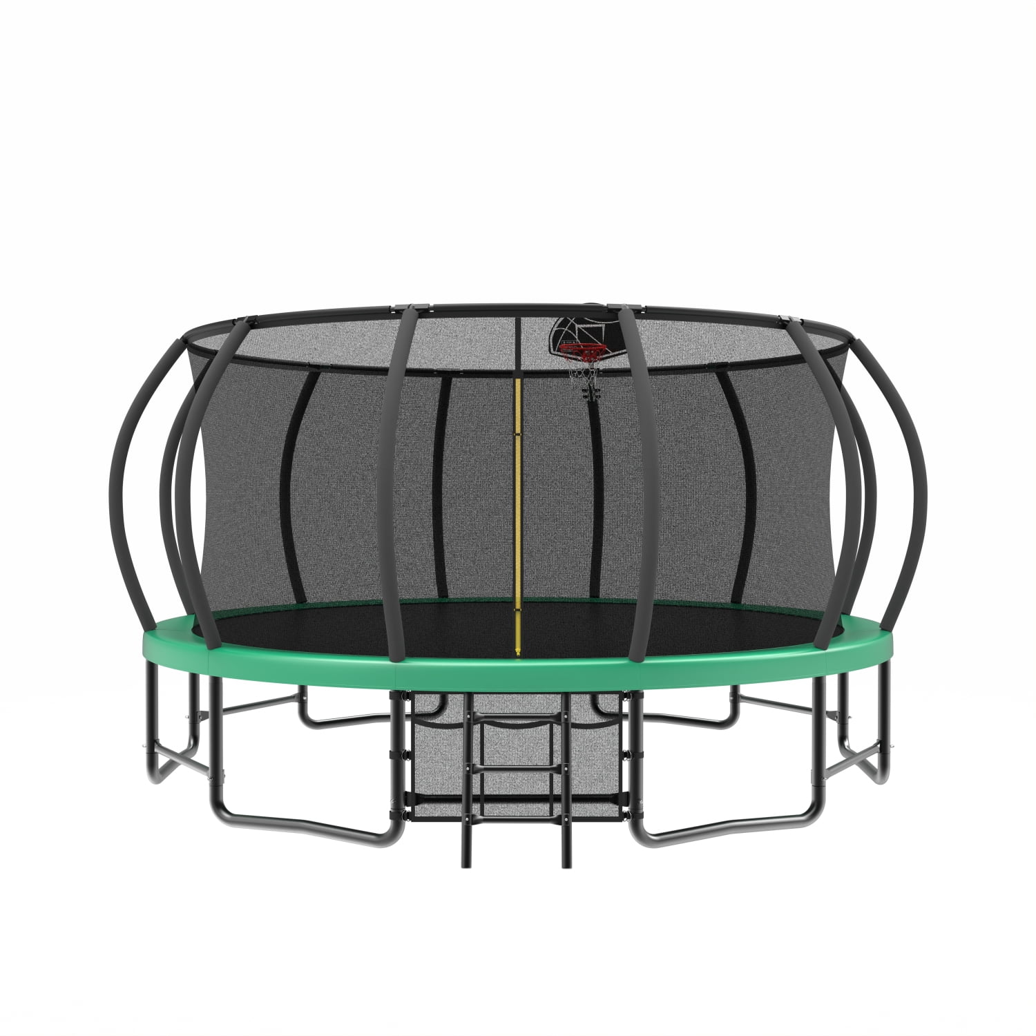 Lisonu 15 FT Trampoline with Safety Enclosure Net, ASTM Certified ...