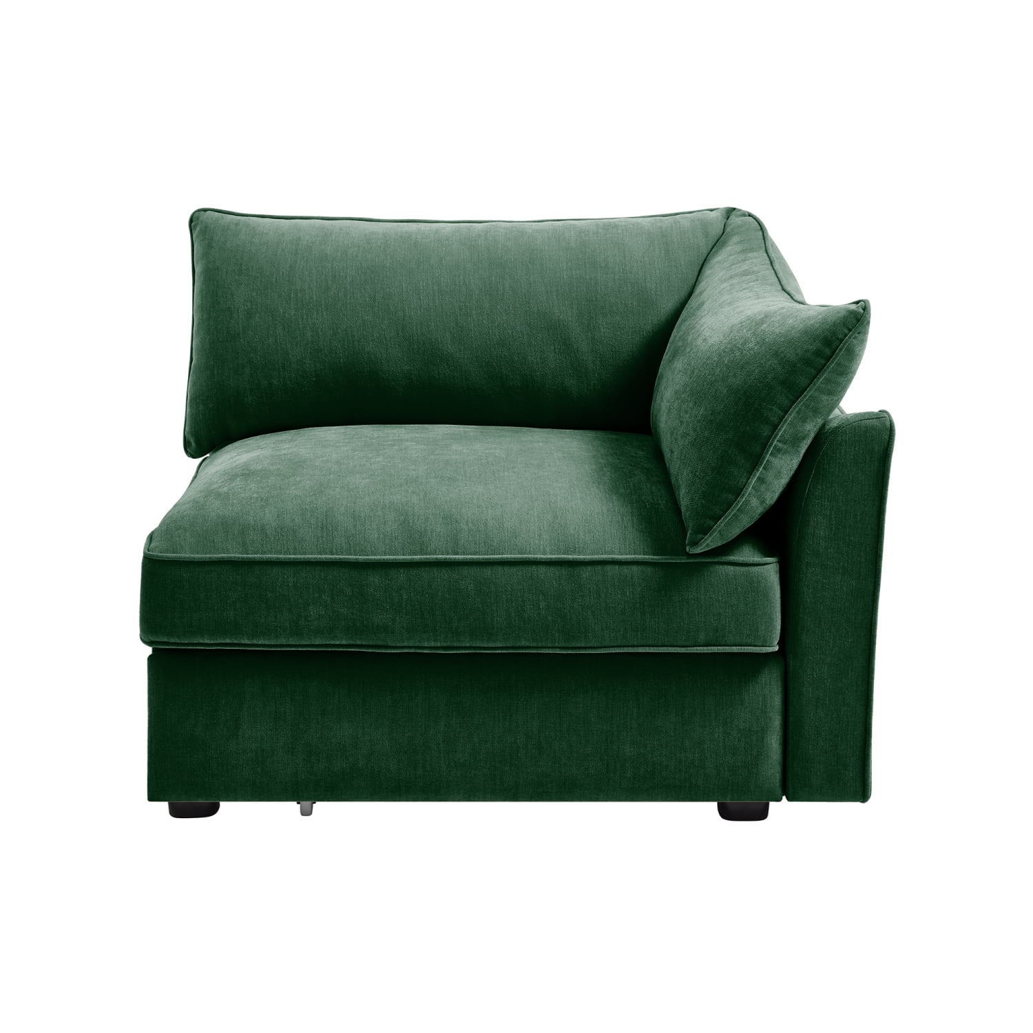 Lisonu Modular Armless Sofa Chair with Storage Drawer, Chenille ...
