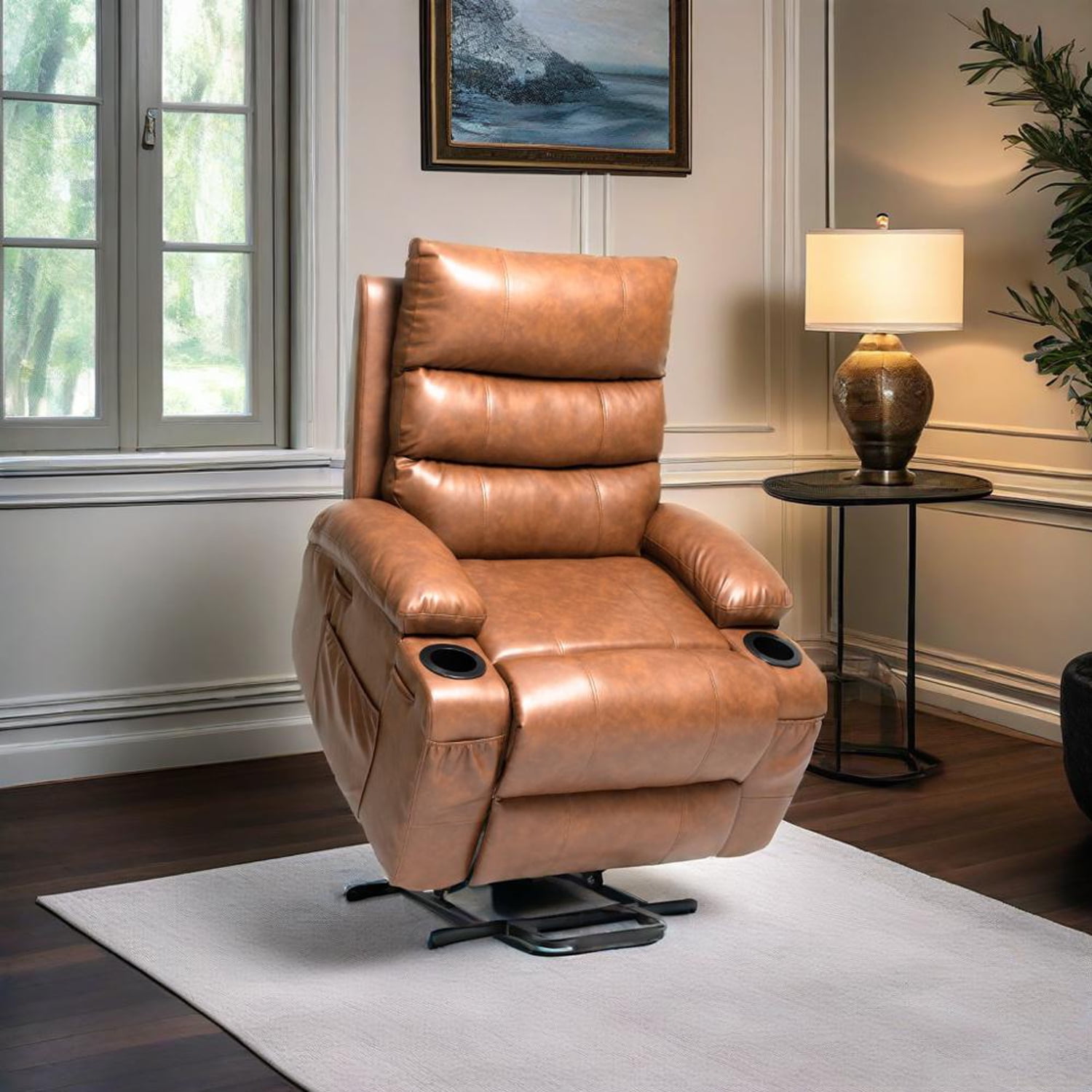 Lisonu Power Lift Recliner Chair for Elderly, Electric Stand-Up ...