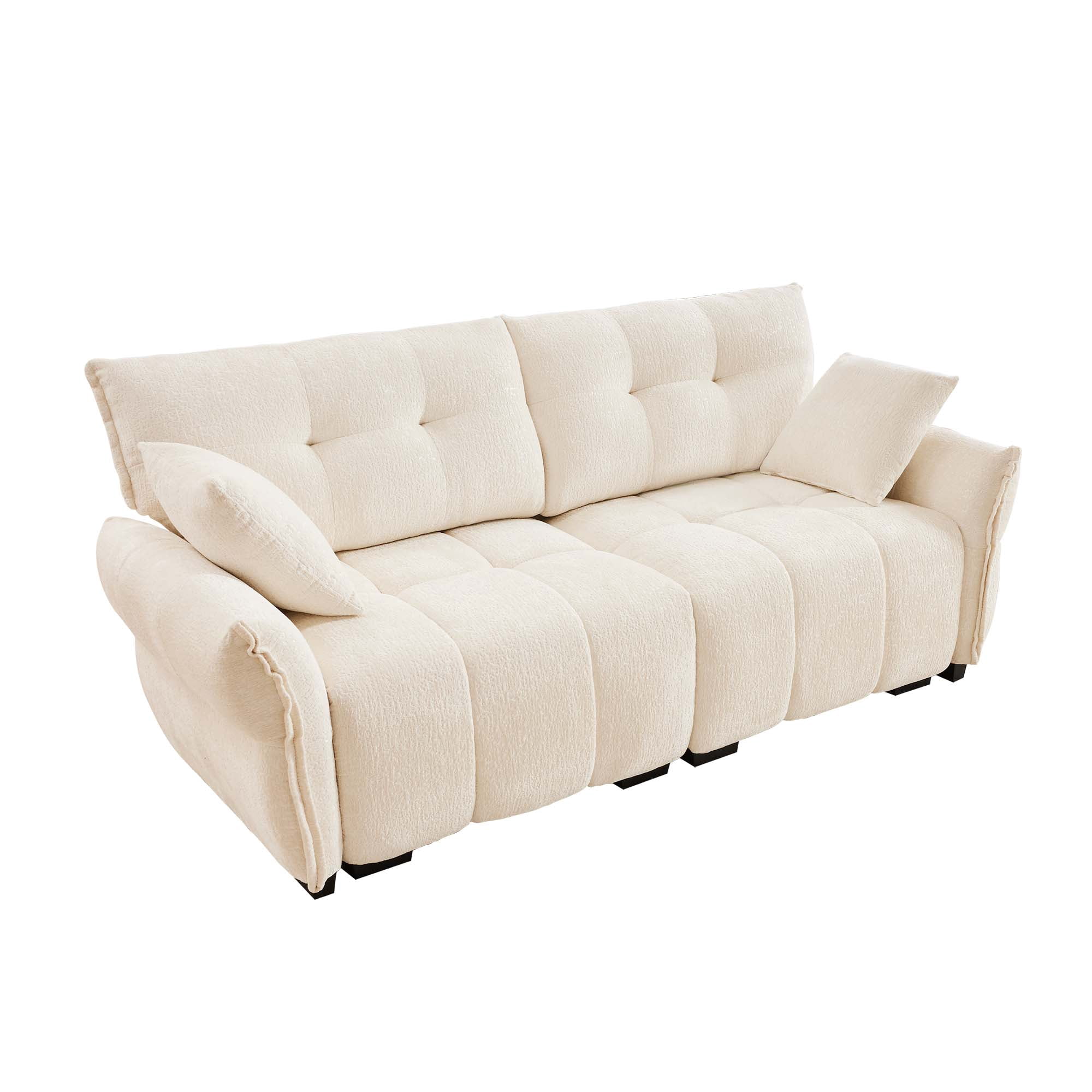 Lisonu Premium Ergonomic Two-Seater Sofa with High-Resilience Foam ...