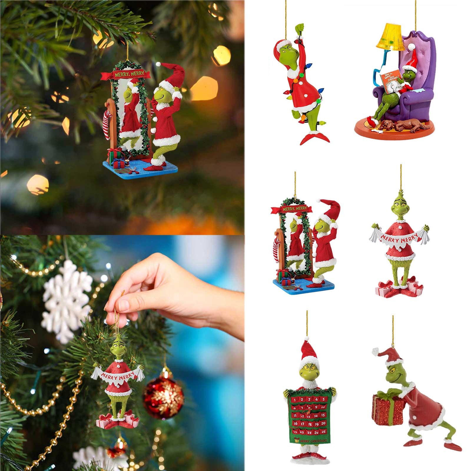 Lispipm Christmas Tree Decoration How the Grinch Stole Christmas! Xmas ...