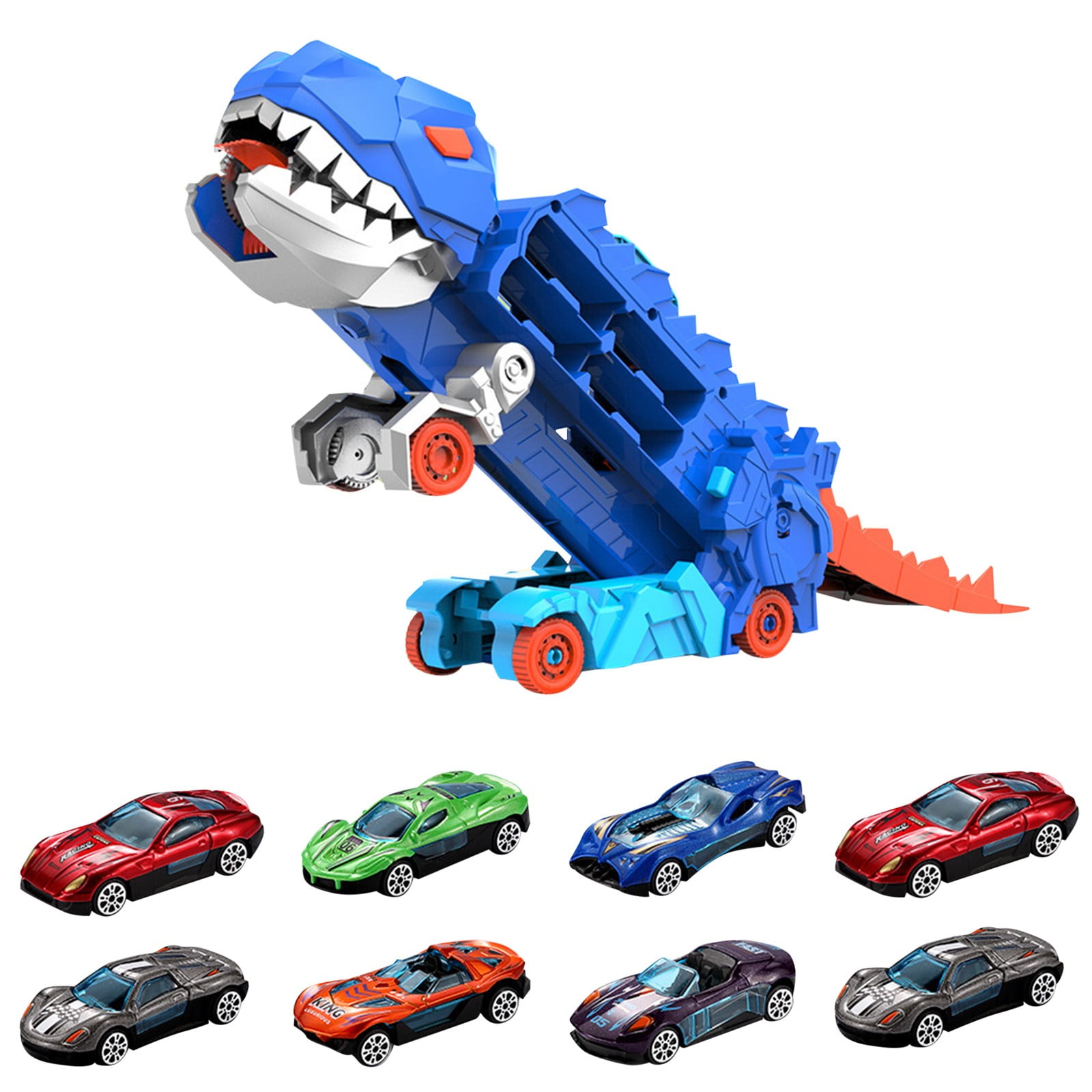 Lispipm Dinosaur Truck Toys for Kids 3-5 T-Rex Dinosaur Transporter Car ...