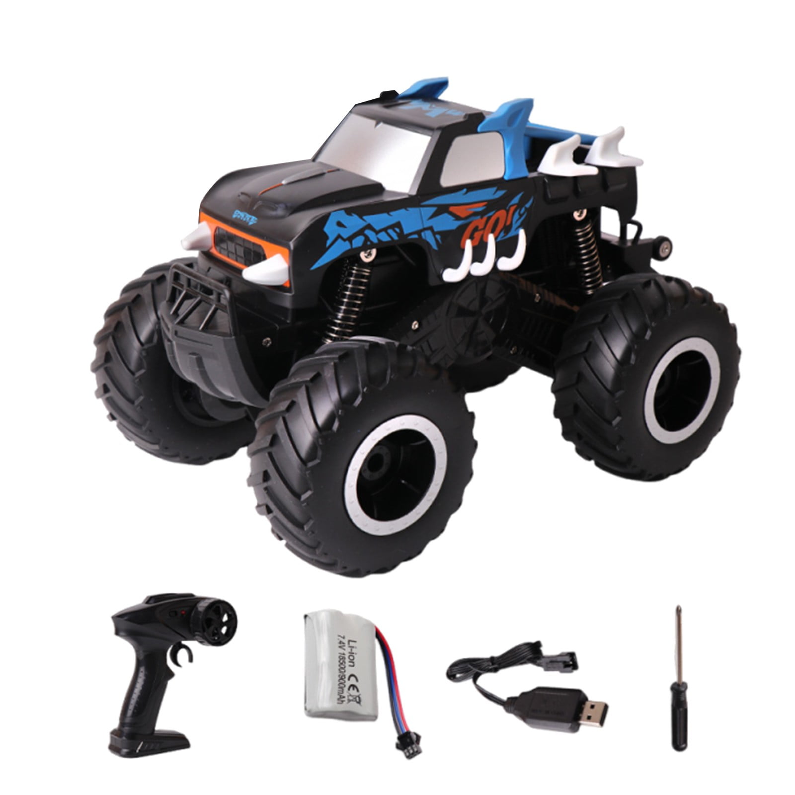 Lispipm Remote Control Car 1:16 All Terrain Off-Road RC Car 2.4Ghz 4WD ...