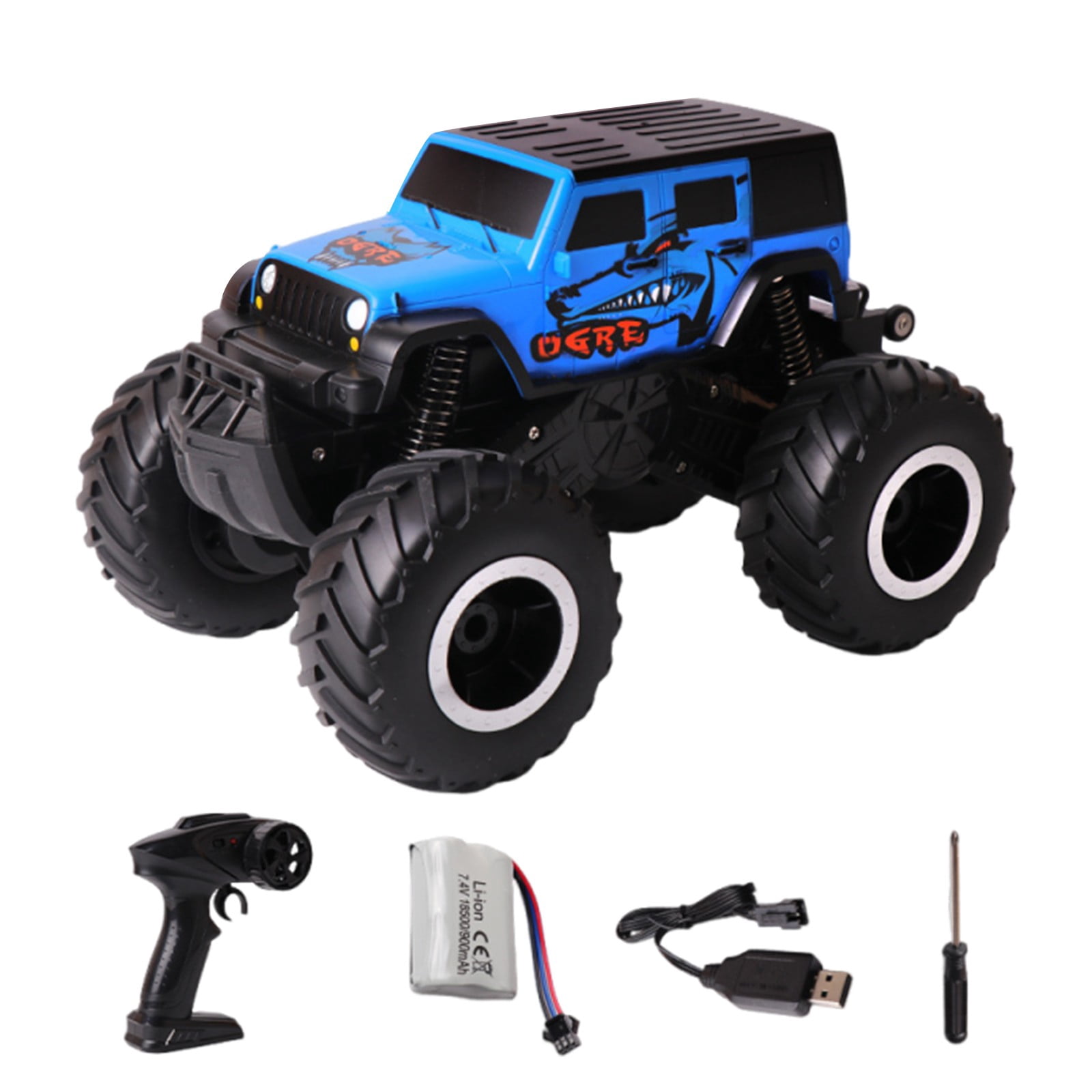 Lispipm Remote Control Car Toys for Boys All Terrain Off-Road RC Car ...