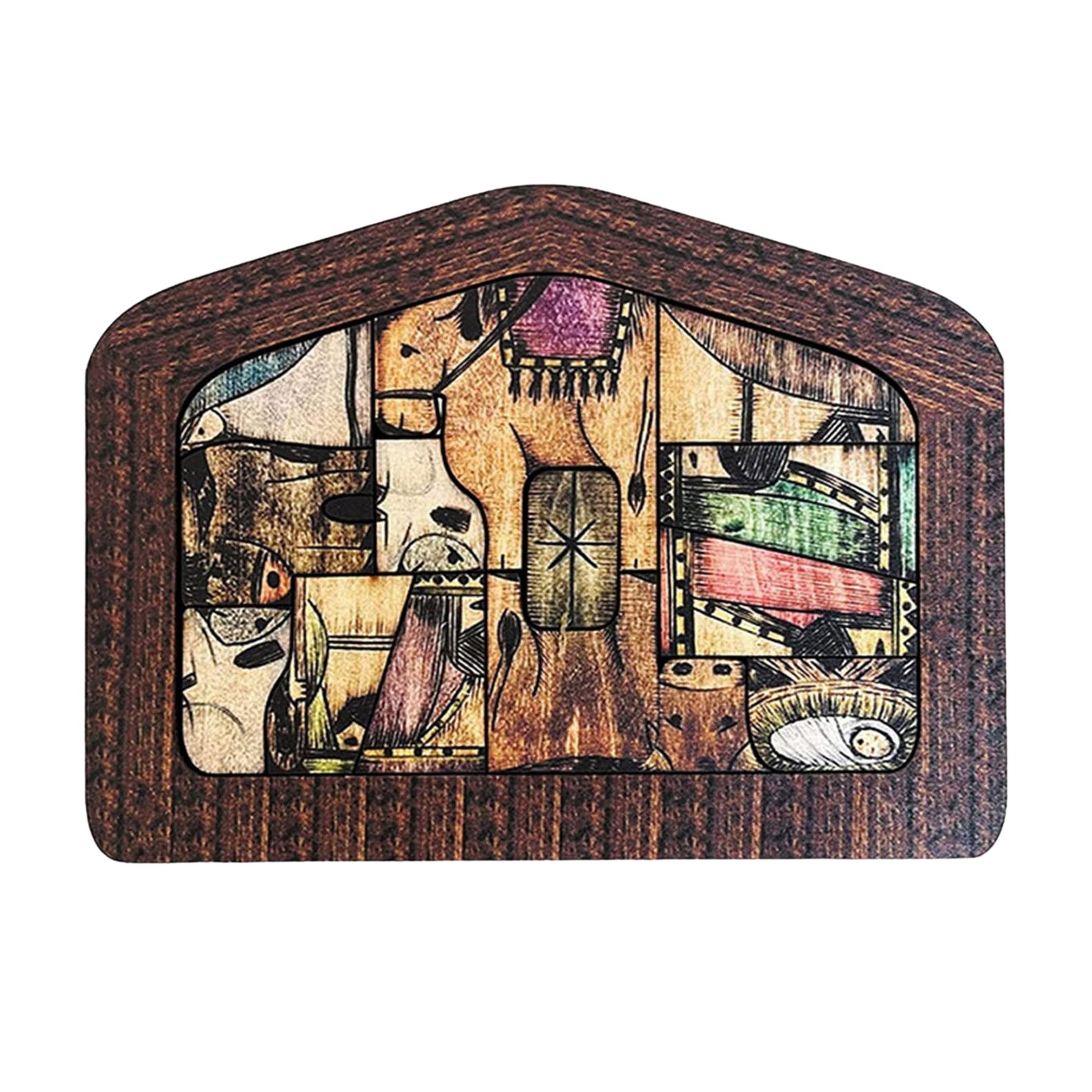 Lispipm Wooden Jesus Puzzle Statue for Adults Kids Educational Wood ...