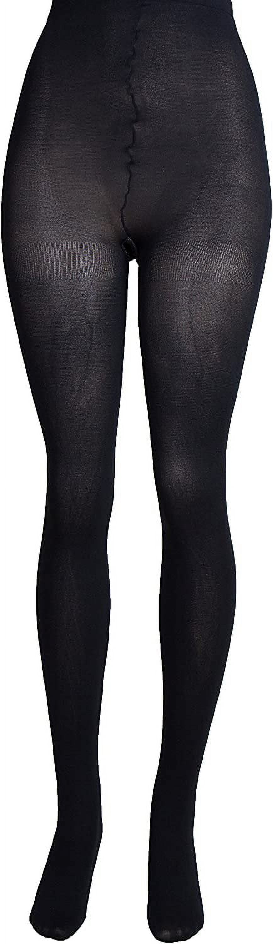 Lissele Womens Plus Size Opaque Tights Pack Of 2 Black 5x