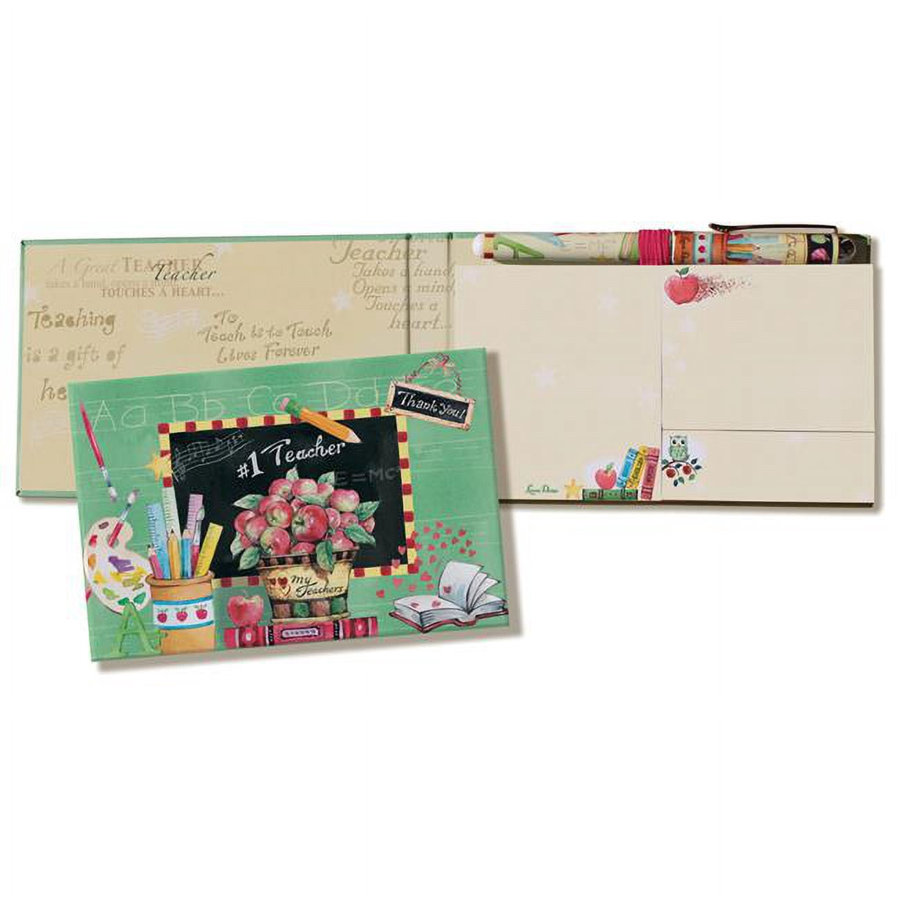 Lissom Design Number One Teacher Deluxe Sticky Memo Set - Walmart.com