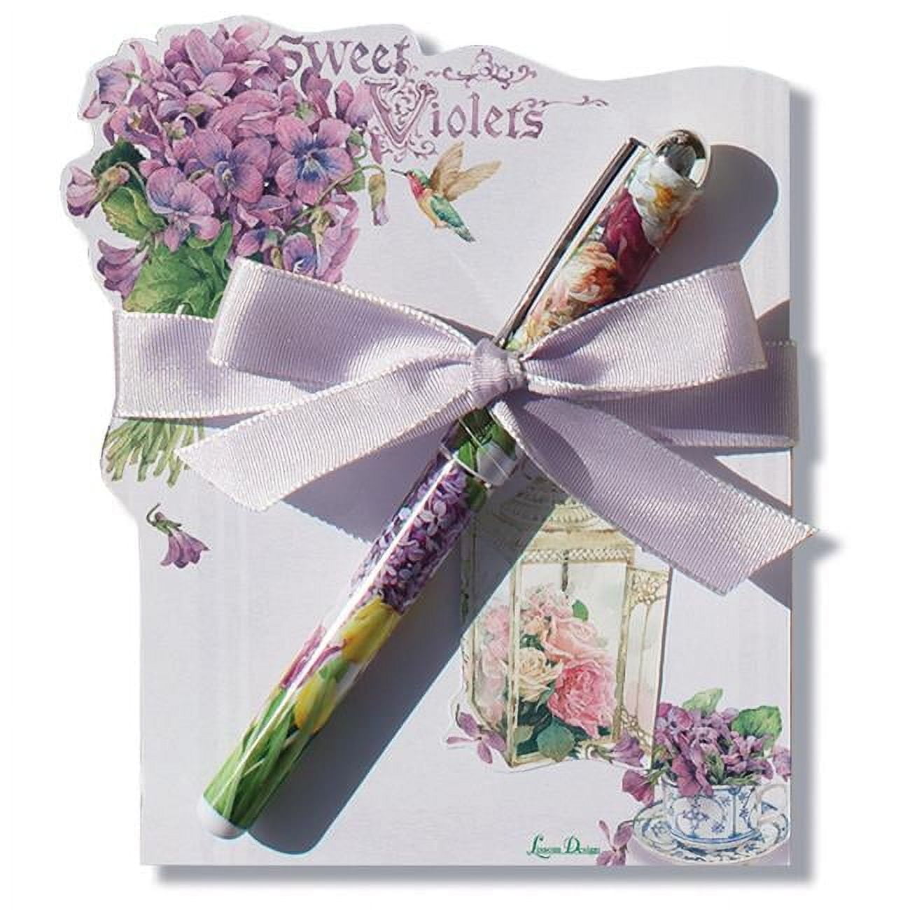 Lissom Design Sweet Violets Large Die Cut Notepad - Walmart.com