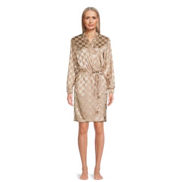 Lissome Women's and Women's Plus Waffle Wrap Robe - Walmart.com