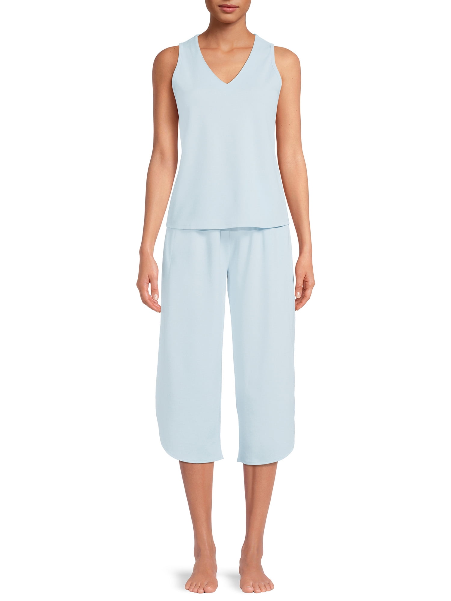Lissome Women's and Women's Plus Tank Top and Capri Pants Sleep Set, 2 Piece - Walmart.com