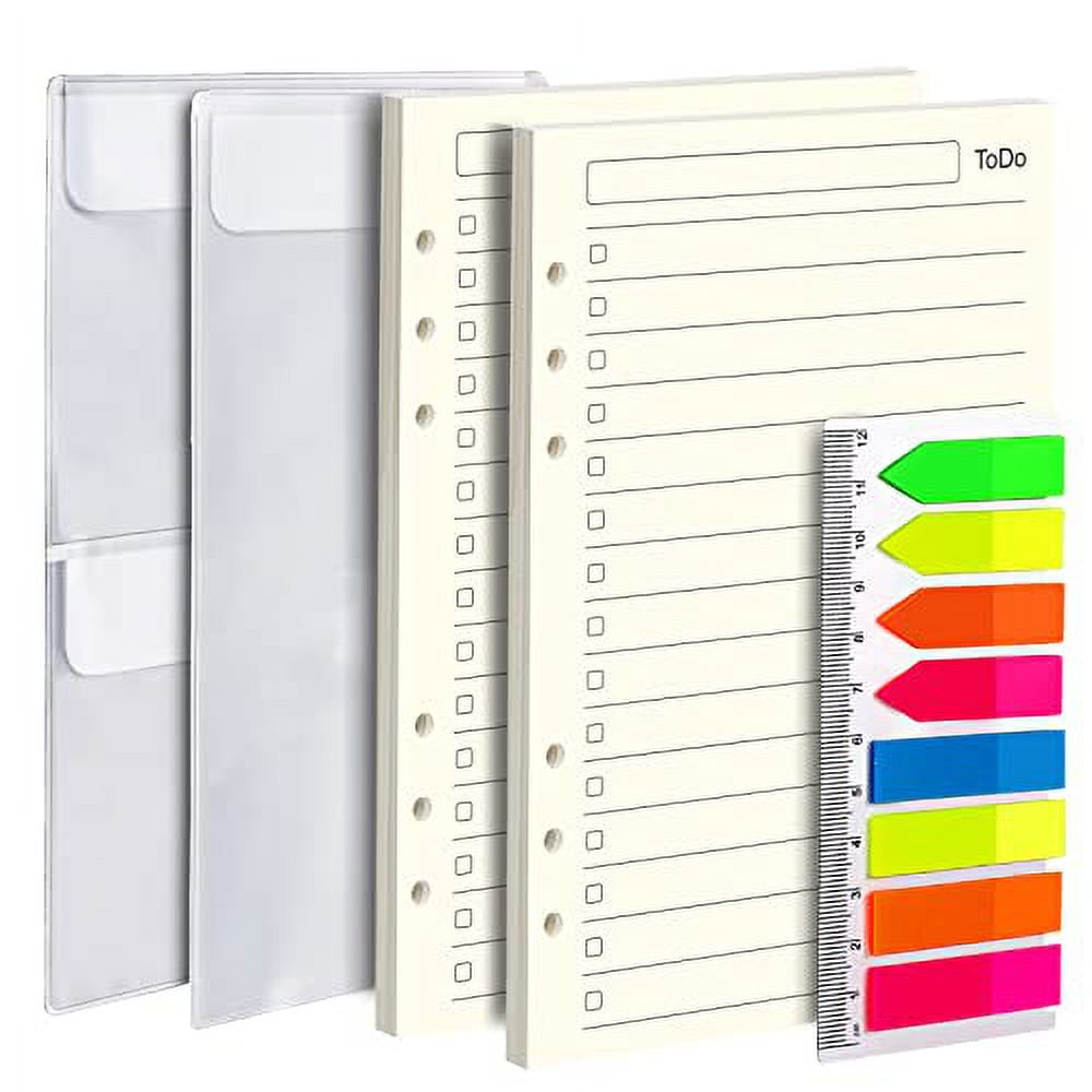 To Do List A5 Refill Paper, A5 Loose Leaf Notebook Paper, A5 Daily ...