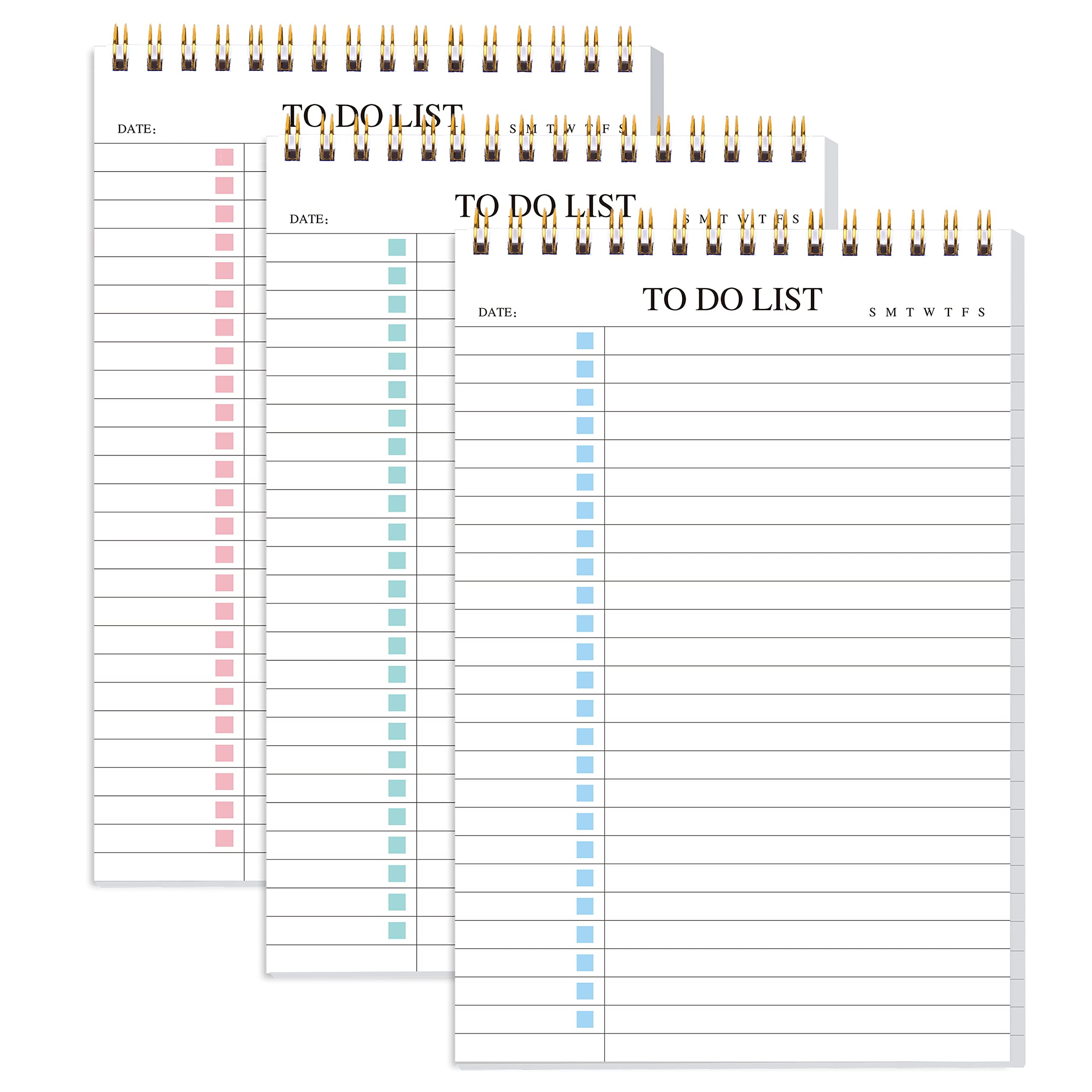 To Do List Notepad 3 Pack, Undated Daily Planner Notepad With To Do List Notebook Checklist ...