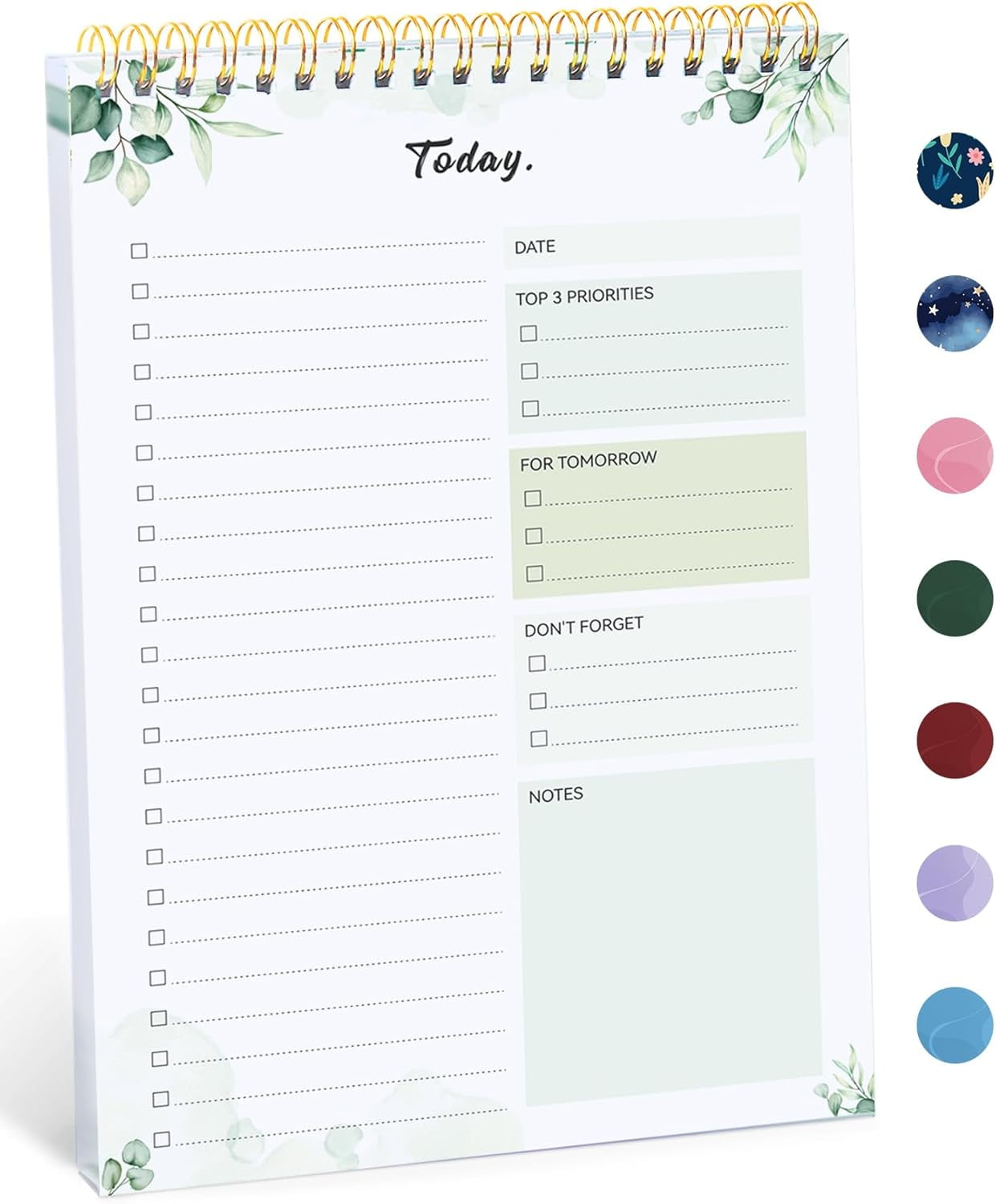 To Do List Pad - To Do List Notebook for Work with 52 Sheets, Undated ...