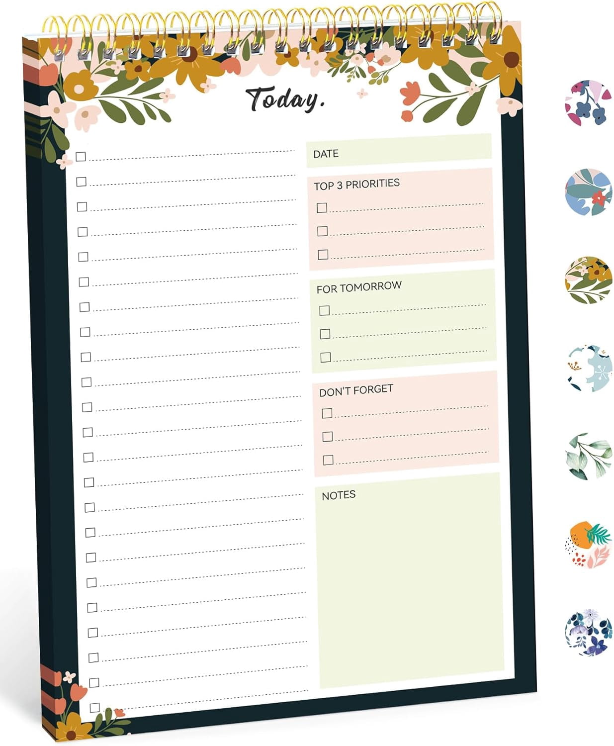 To Do List Pad - To Do List Notebook for Work with 52 Sheets, Undated ...