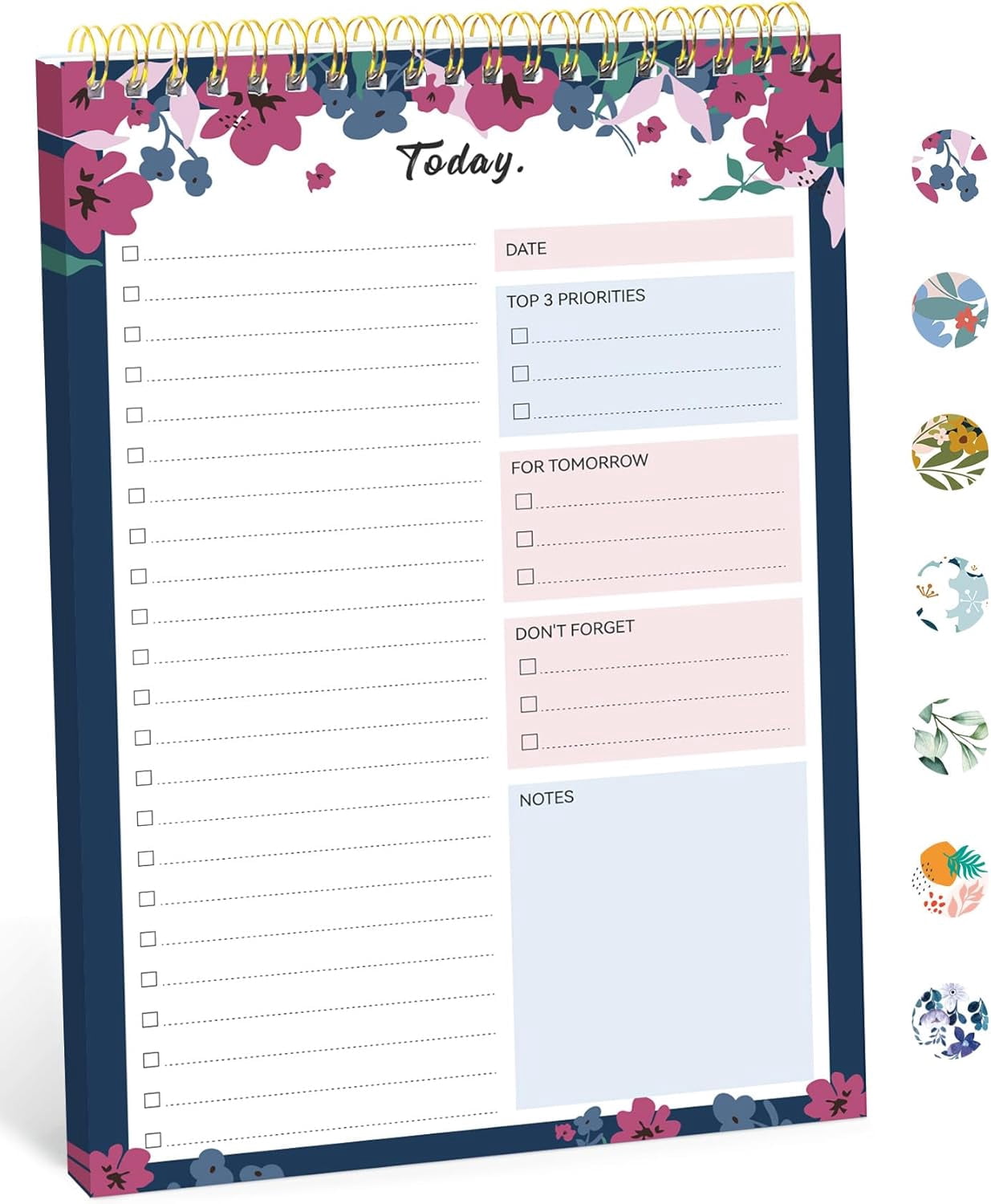To Do List Pad - To Do List Notebook for Work with 52 Sheets, Undated ...