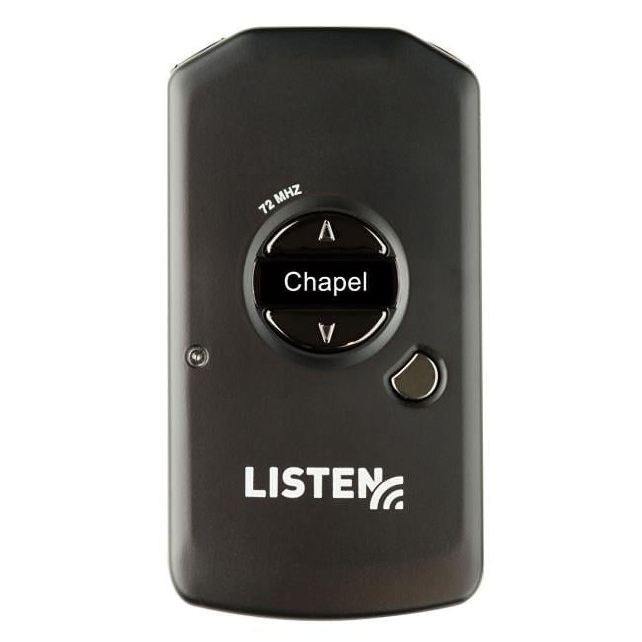 Listen Technologies LT-MH-5200-072 MH-5200-072 Meeting House Receiver, Black - Walmart Business ...