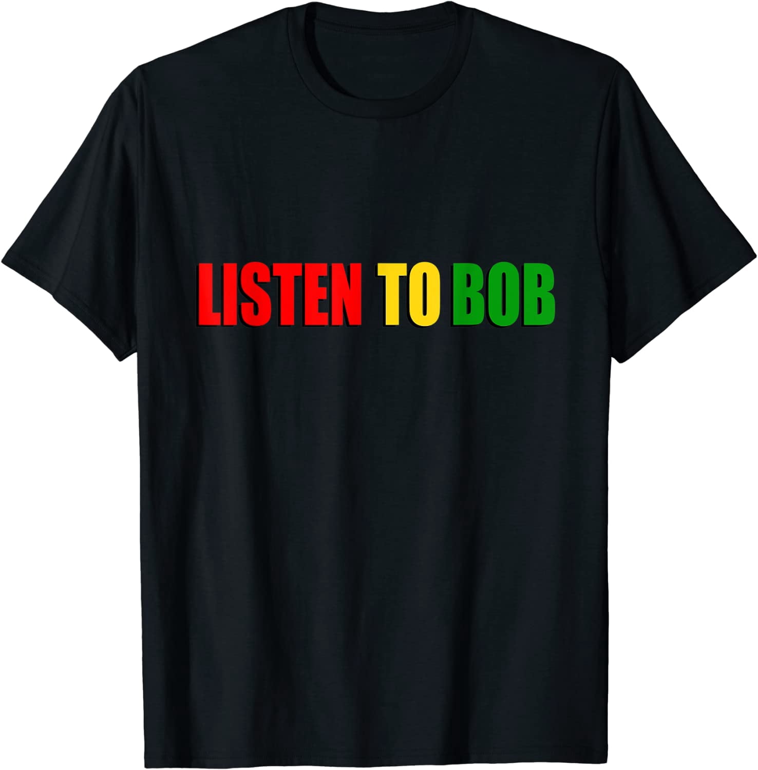 Listen To Bob T-Shirt | Reggae Music Bob Tee - Walmart.com