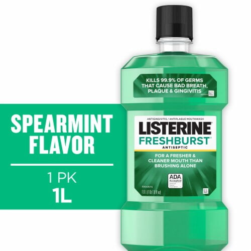 Listerine Antiseptic Mouthwash Freshburst Spearmint Flavor Daily Oral ...