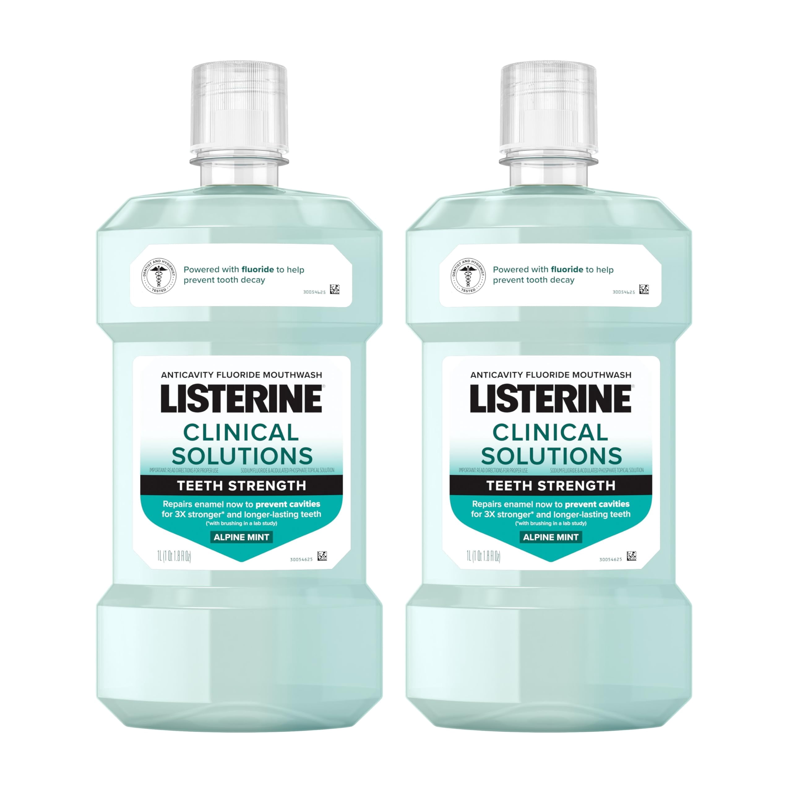 Listerine Clinical Solutions Mouthwash, RRF12 Enamel Strength, Daily ...