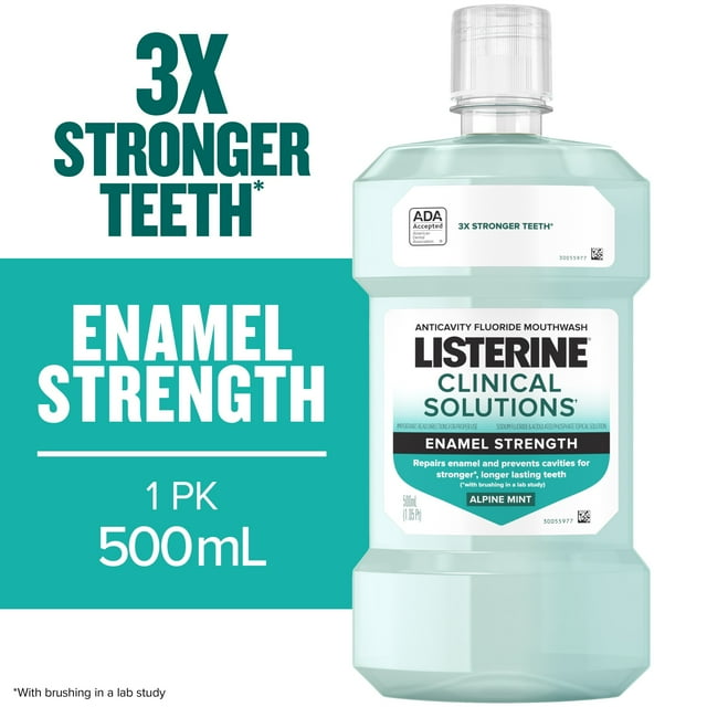 Listerine Clinical Solutions Teeth Strength Anticavity Fluoride ...