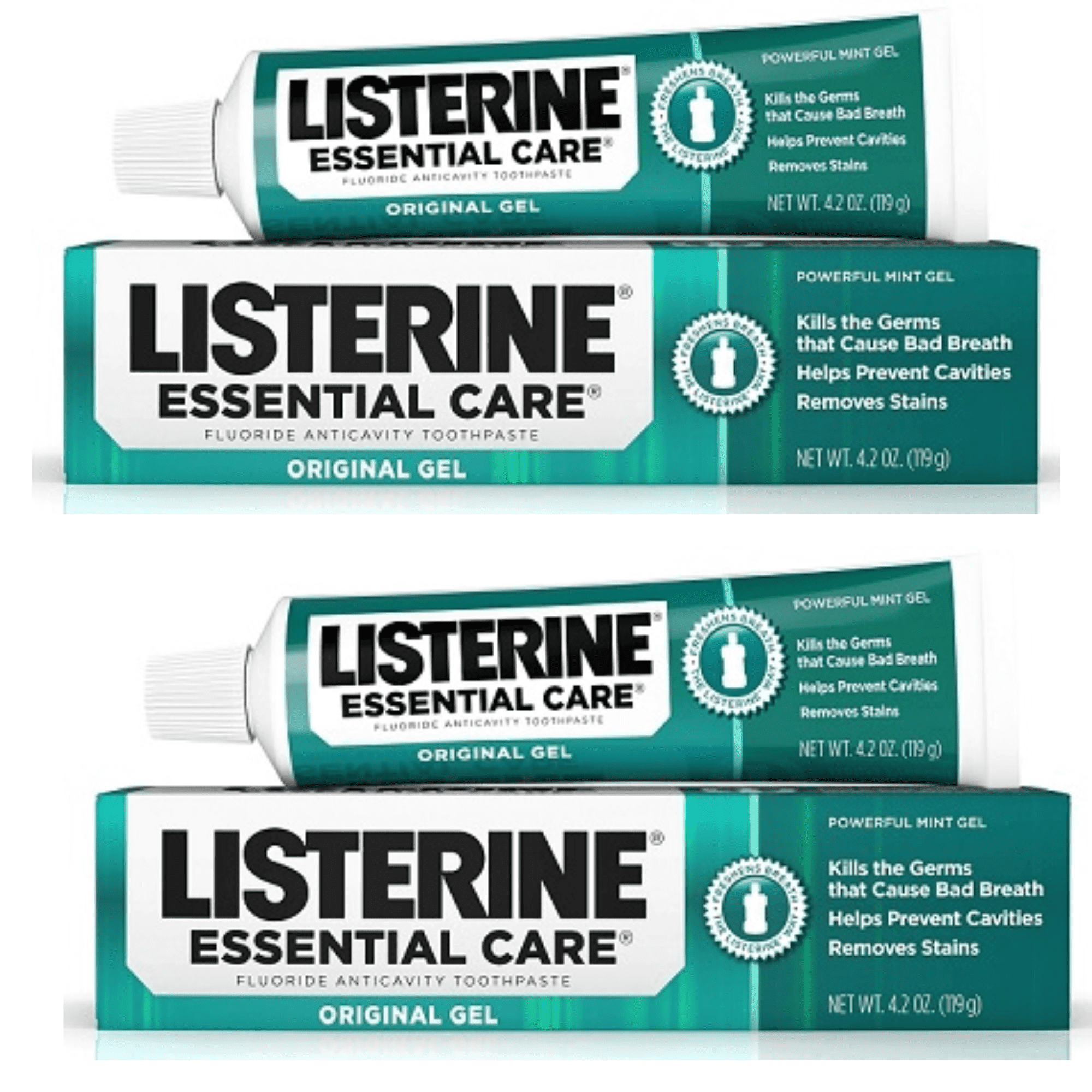 Listerine Essential Care Toothpaste, Bad Breath Treatment, Cavity ...
