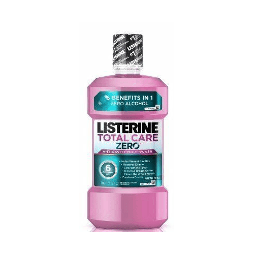 Listerine Mouthwash, Total Care Zero Alcohol Fresh Mint, 16.9 oz - Case ...