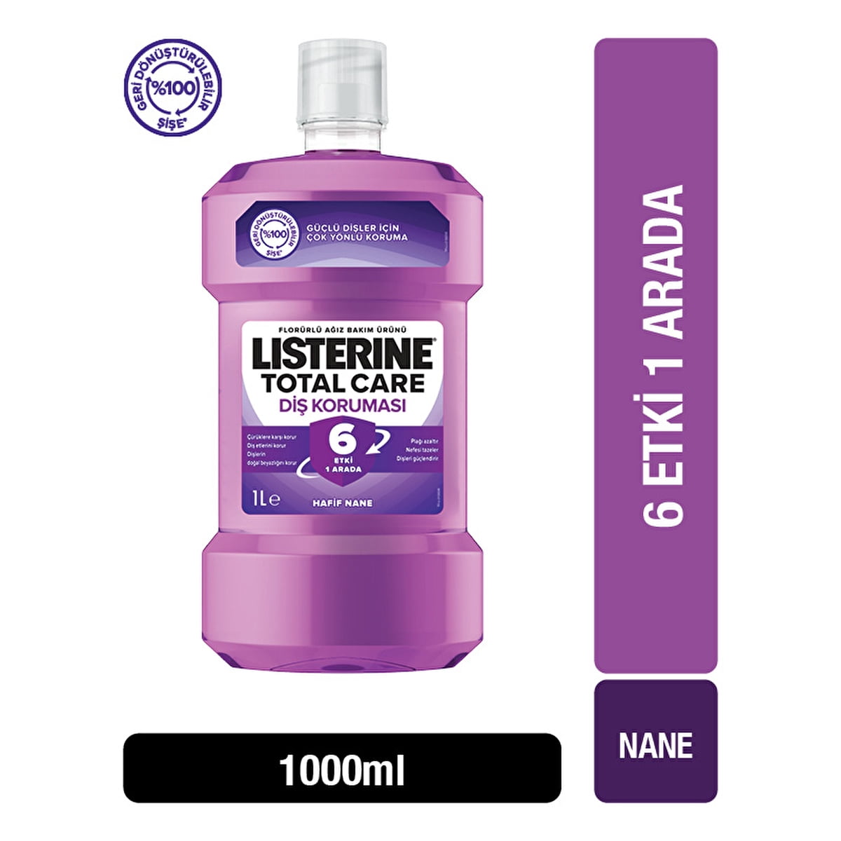 Listerine Total Care Dental Protection Mouthwash 1000 ml - Walmart.com