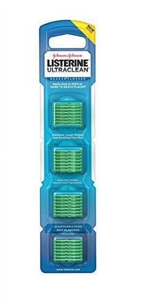 LISTERINE Ultraclean Access Flosser Refill Mint Dental Floss with ...