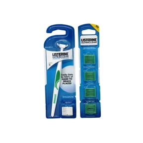 Listerine Ultraclean Mint Floss, Micro-Grooves Technology, 30 YD, Pack ...