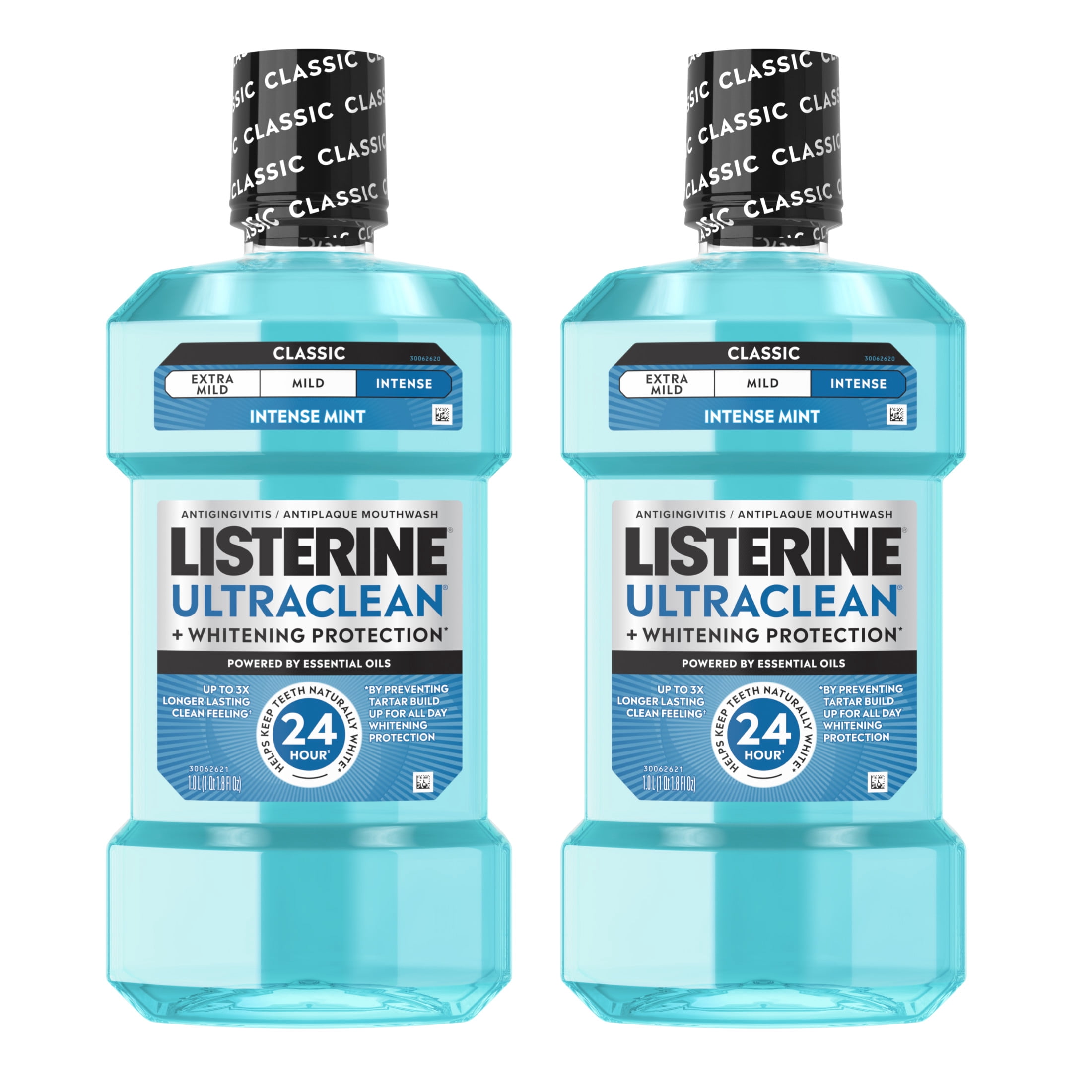 Listerine Ultraclean Intense Antiseptic Mouthwash + Whitening ...