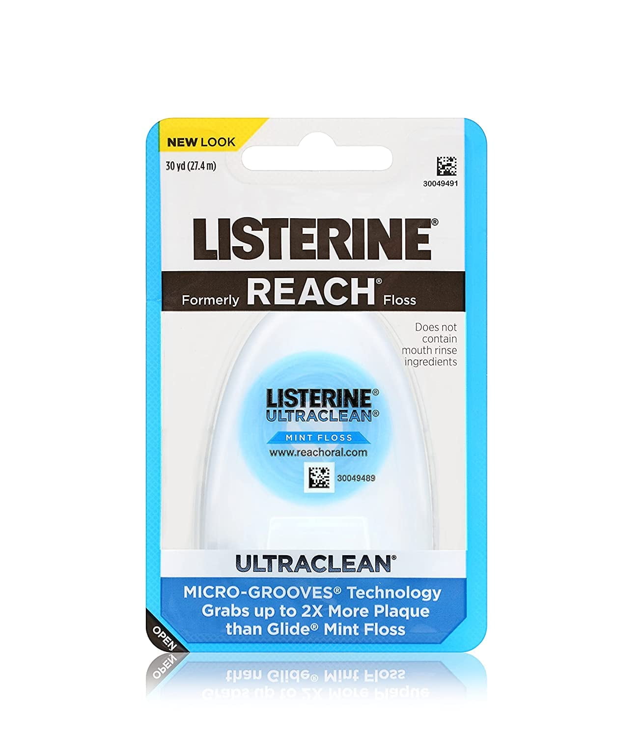 Listerine Ultraclean Dental Floss, Oral Care, Mint-Flavored, 1 Count ...