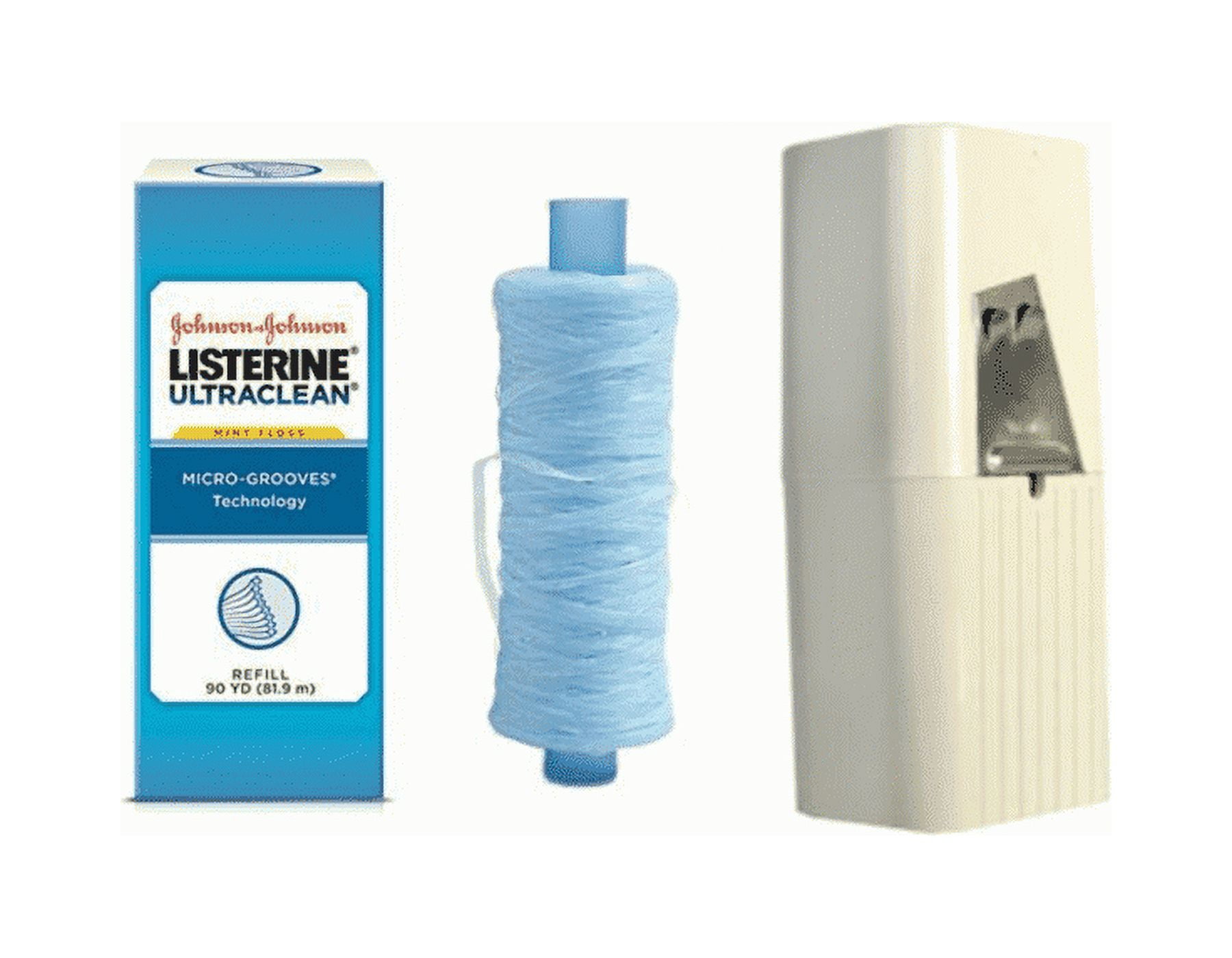 Listerine Ultraclean Mint Shred-Resistant Dental Floss 90 Yeards with ...