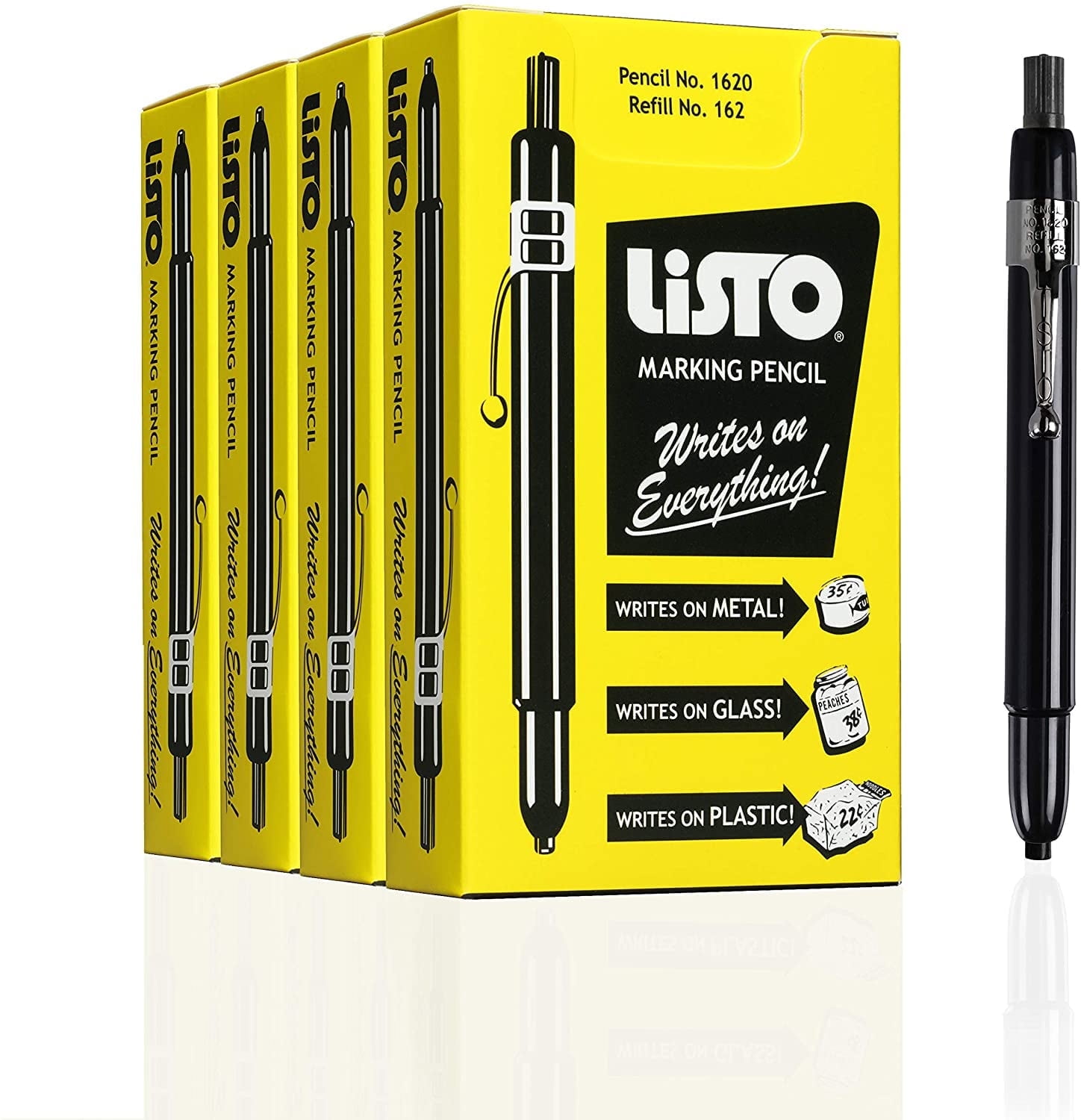 Listo 1620 BLACK COLOR - China Markers/Grease Pencils/China Marking ...