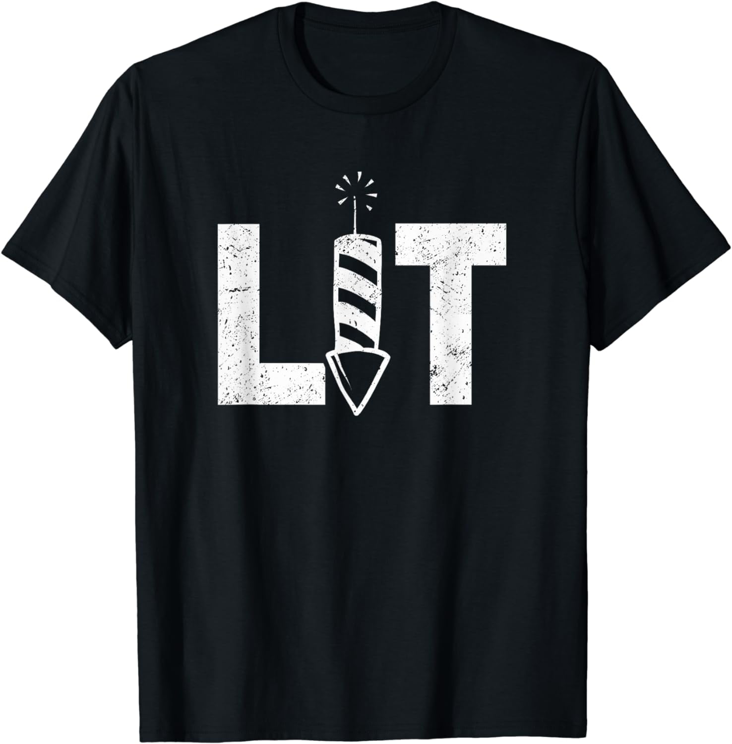 Lit Funny Firework Technician and Humorous 4th Of July T-Shirt ...