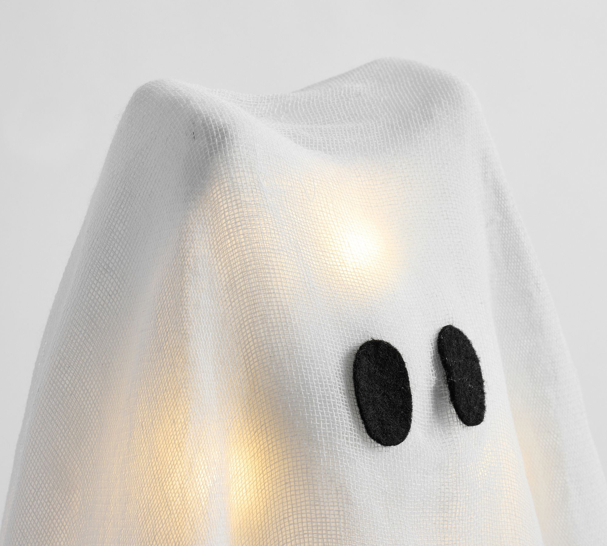 Lit Ghost Cat Halloween Decor - LED - Glowing Feline Ghost Figure ...