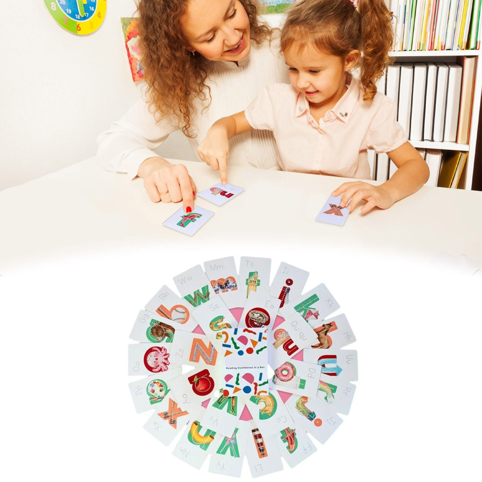 Lit Letters Flash Cards Embedded Pictograph Mnemonic Alphabet Flash ...