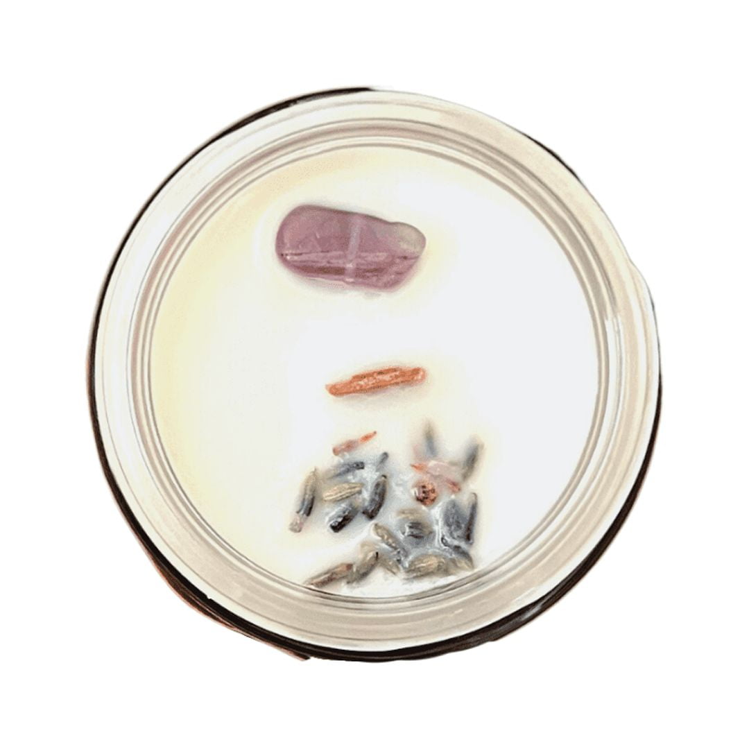 Lit Rituals 'Protection' Soy Candle - Wooden Wick - Lavender & Rosemary ...