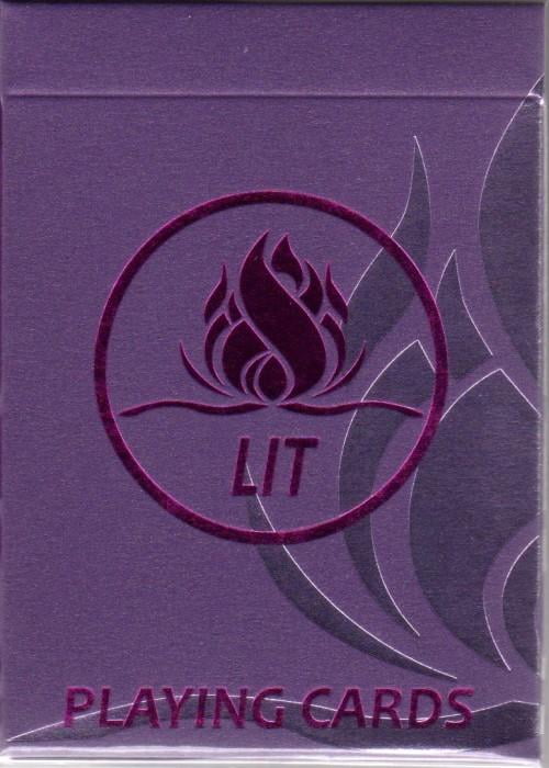 Lit V1 Purple Gilded Playing Cards by Michael McClure - Walmart.com